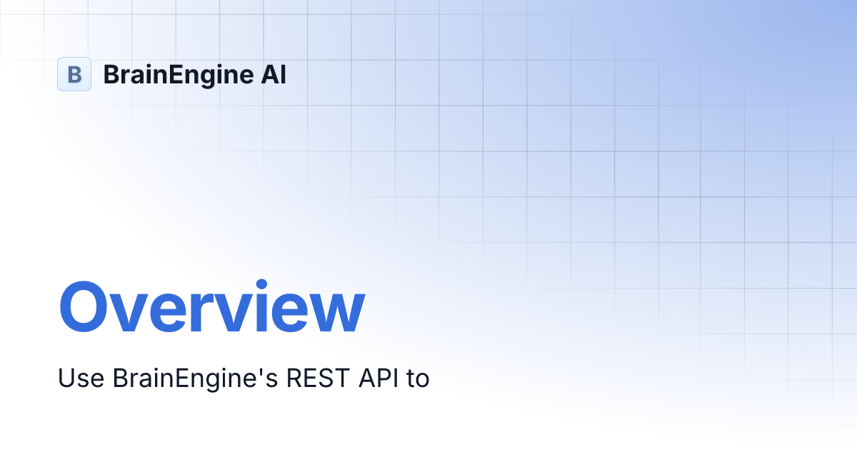 Overview | BrainEngine AI