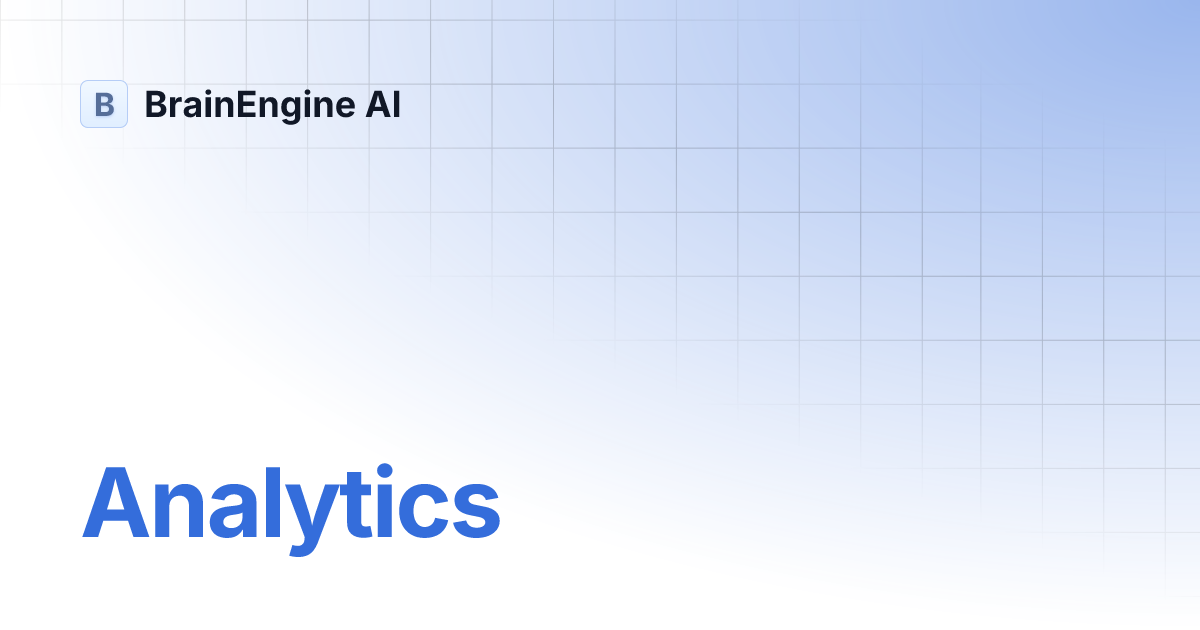 Analytics | BrainEngine AI